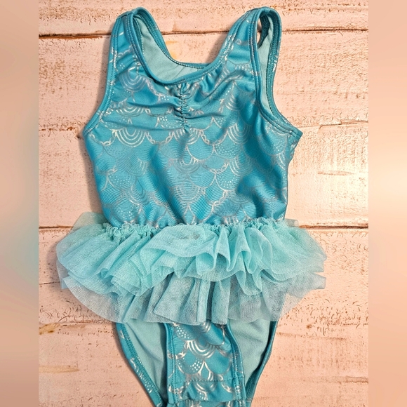 Cat & Jack | Swim | Cat Jack Teal Tutu Swimsuit One Piece Size 8m | Poshmark